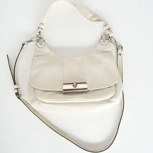 Coach | Bags | Coach Kristin 6931 Creamivory Leather Hobo Bag 2way ...